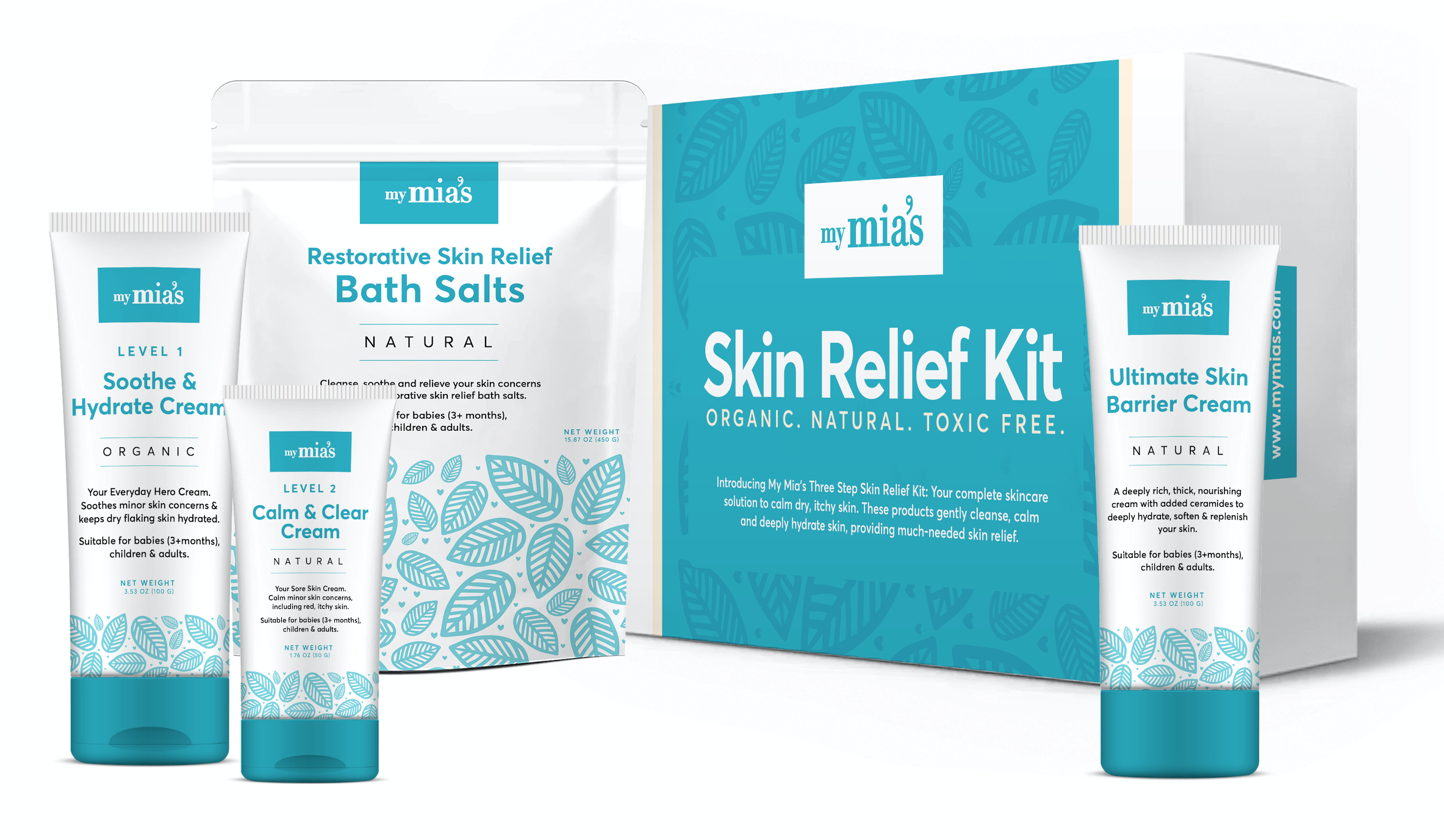 My Mia's | Skin Relief Kit | 3 Steps to Calm Skin